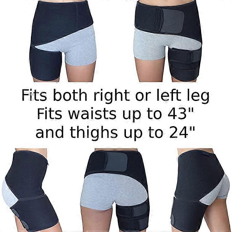 Hip Compression Support Band, Sciatica Pain Relief Thigh Hamstrings ...
