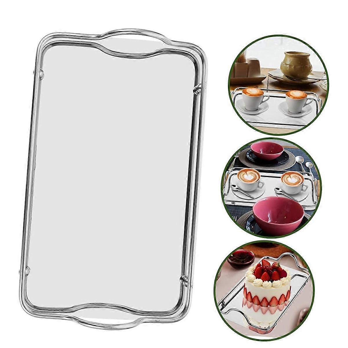 Food Trays Eating Tray Serving Tray with Handles Jewelry Display Plate ...