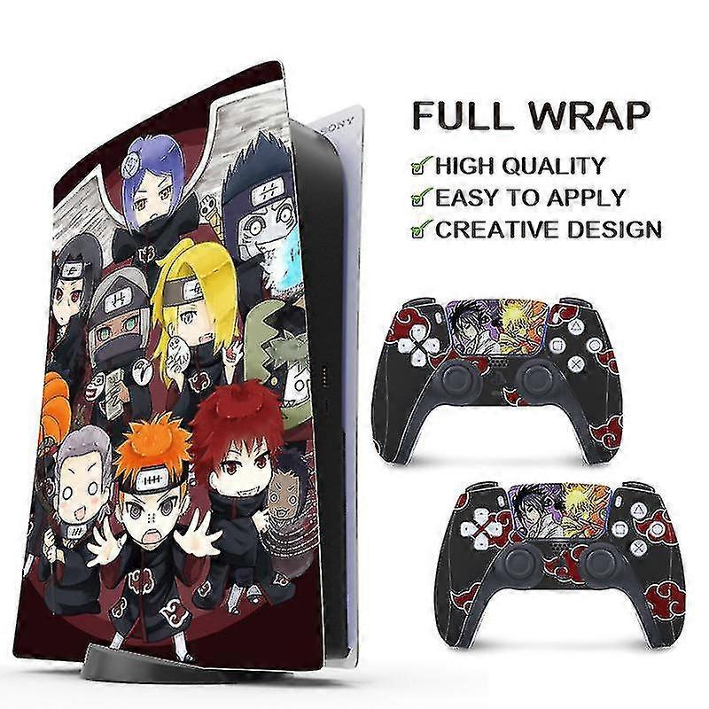 Playstation 5 Ps5 Console Sticker Disk Controllers Naruto Decal Cover ...