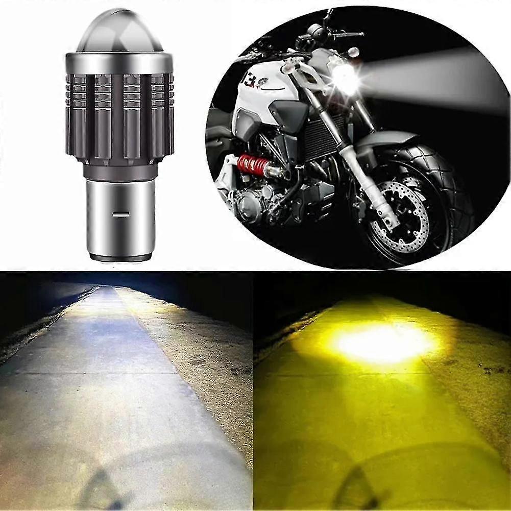 BA20D H6 S2 S1 LED Motorcycle Headlight Spot Light Bulb Hi/Lo Motorbike ...