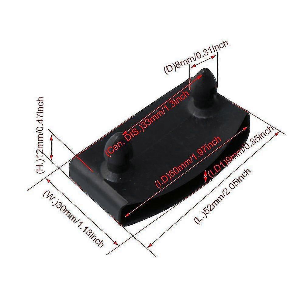 50pcs Bed Slat Plastic End Caps 50mm Black | Fruugo UK