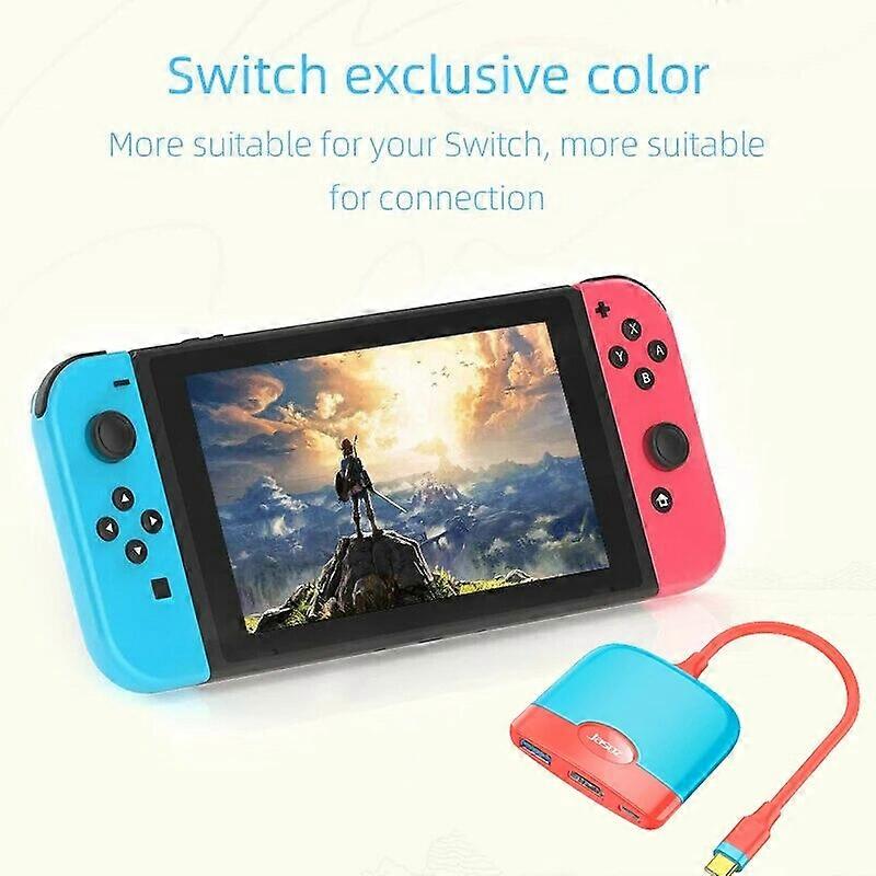 USB C Switch Dock for Nintendo NS Switch Host Macbook Pro Air Portable TV Docking Station with ...