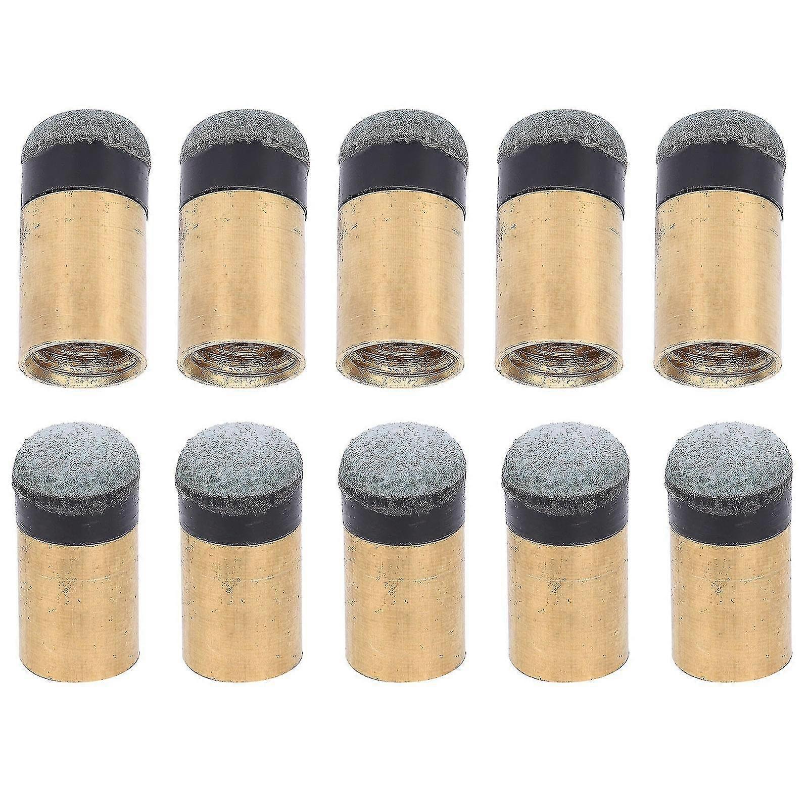 10pcs Billiards Snooker Pool Cue Pole Tip Replacement Parts Screwon ...