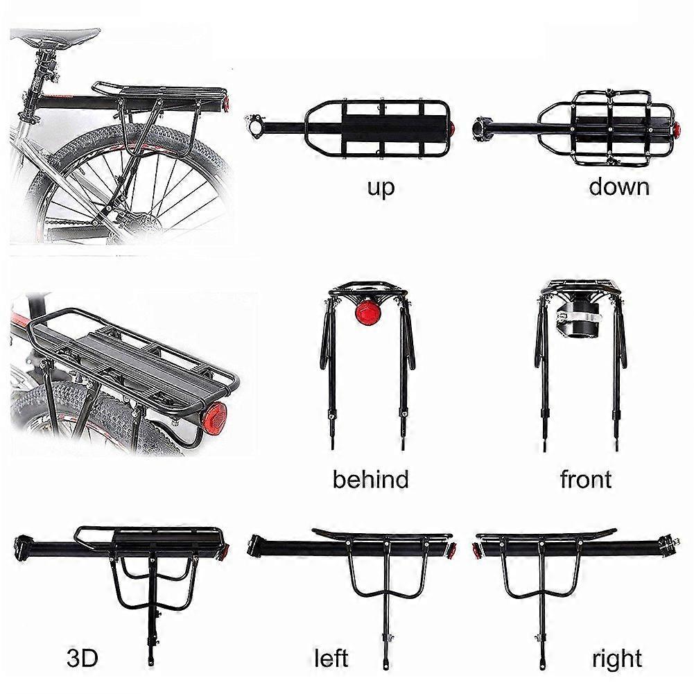 Almost Universal Adjustable Carrier Rear Bicycle Pannier Rack Bicycle ...