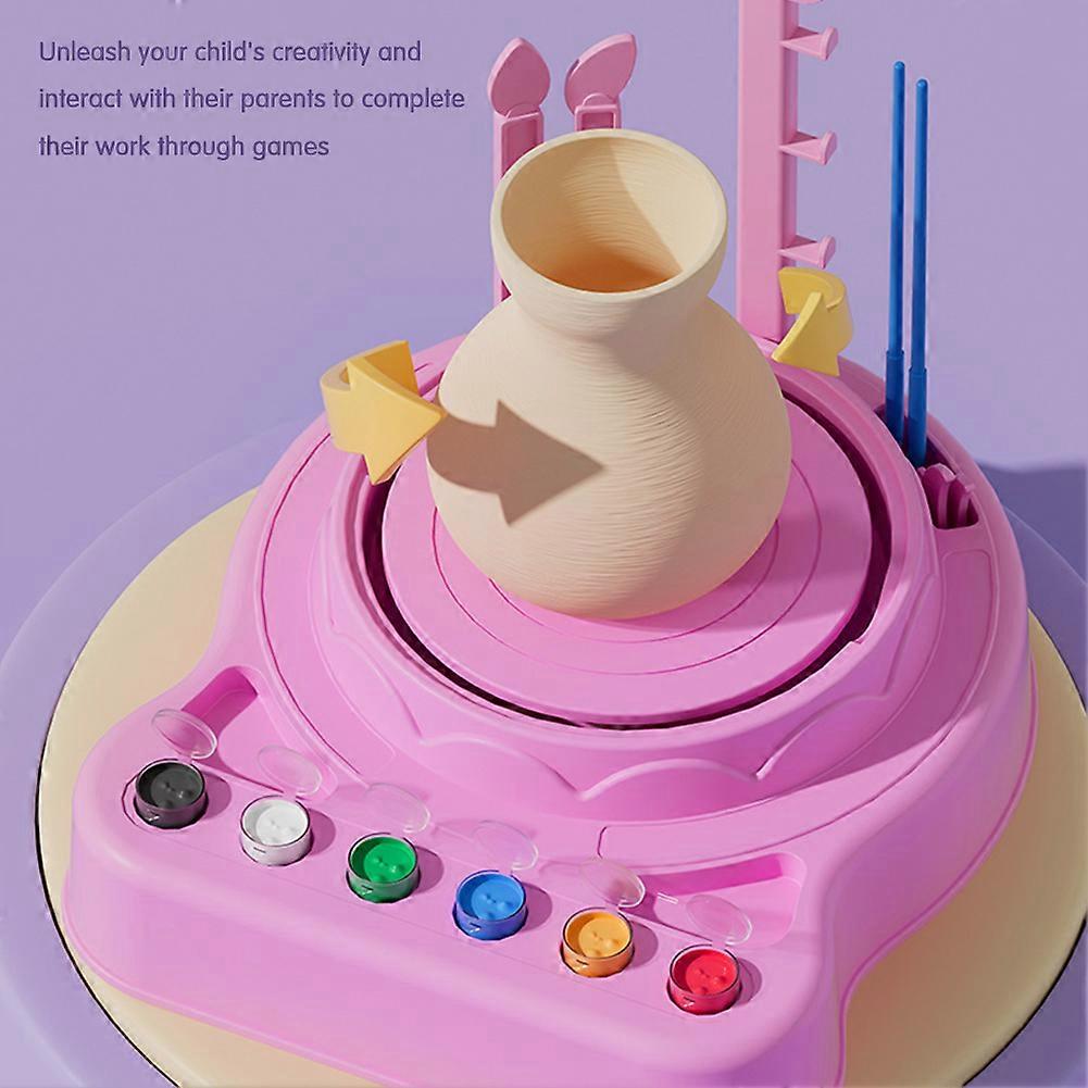 Pottery Wheel Kit for Kid Educational Handicraft DIY Toy Art Craft Kit ...
