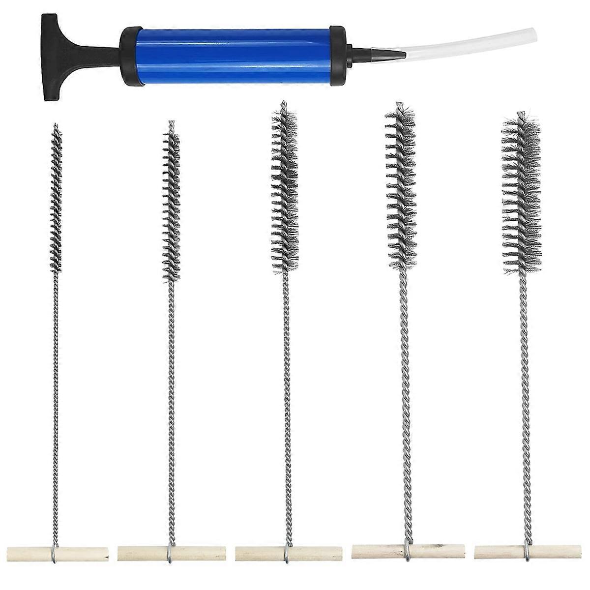 6-Piece Pipe Cleaner Brush Set, 8/12/16/20/25Mm Drill Hole Brush ...