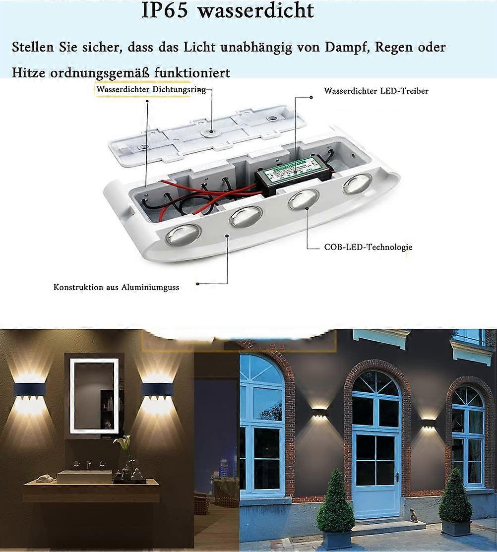 LED Indoor Wall Light - 8w Modern Waterproof Wall Light Fixture ...