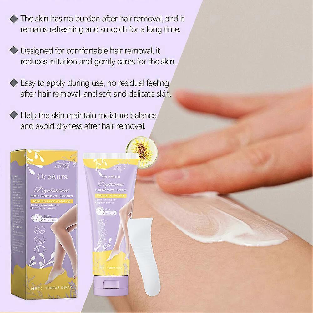 Painless Hair Removal Cream for Women Men 7 Minutes Fast Acting ...