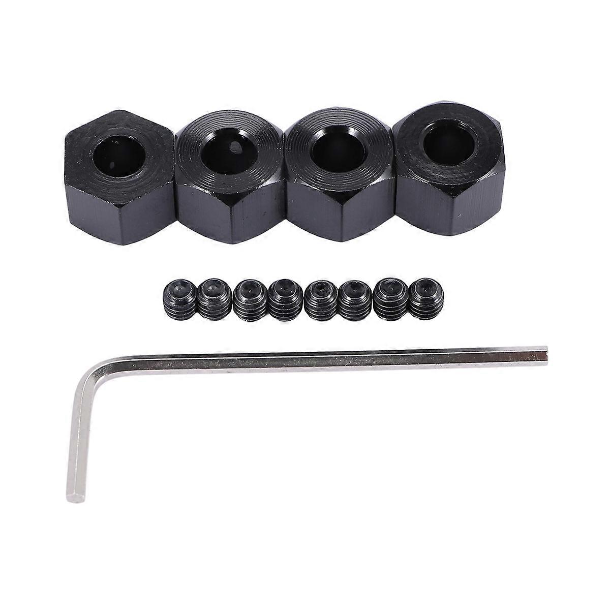 4PCS 5mm to 12mm Metal Combiner Wheel Hub Hex Adapter for WPL D12 C14 C24 B14 B16 MN D90 D91 RC ...