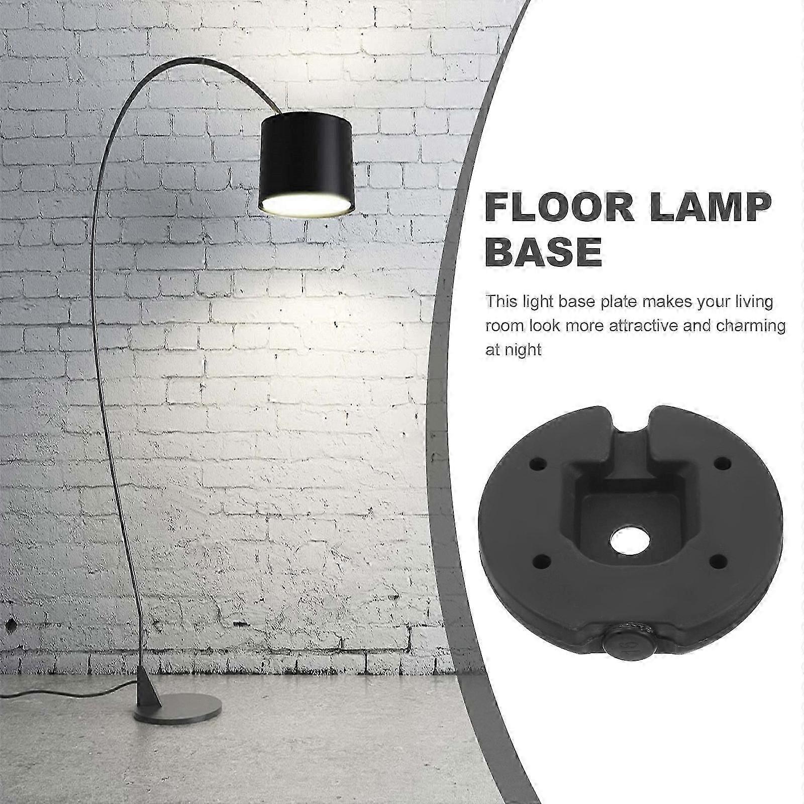 Desk Lamp Iron Round Base Weight Floor Lamp Loader Stand Weighted Desk ...