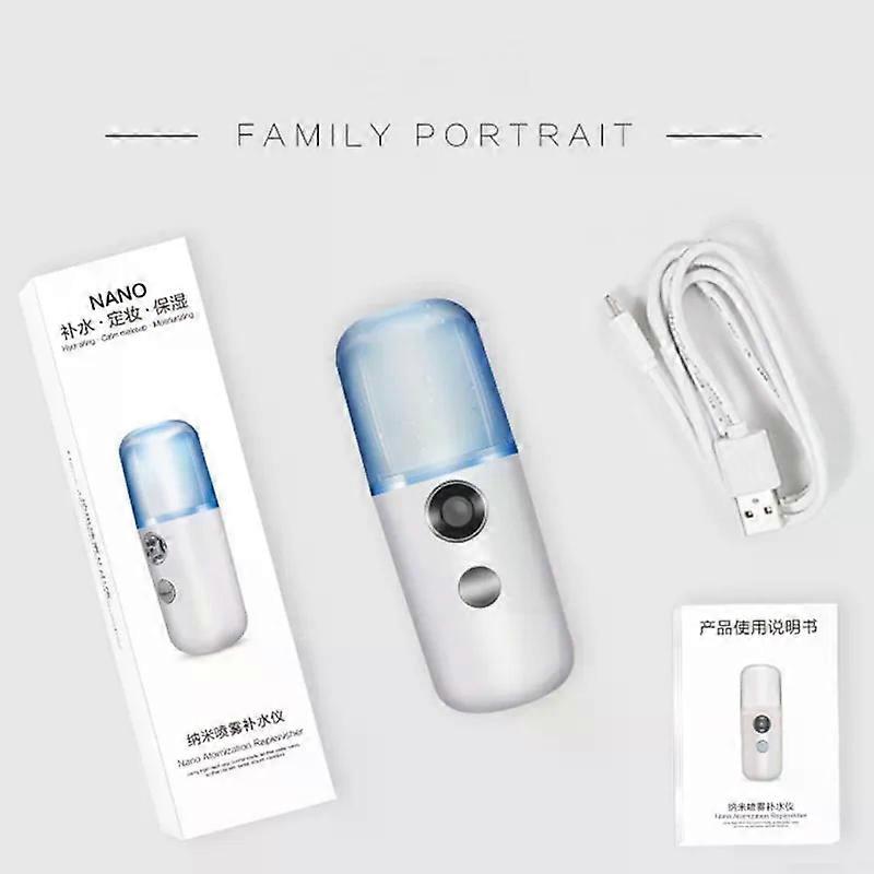 Facial Sprayer Nano Mist Usb Rechargeable Portable Water Replenisher ...