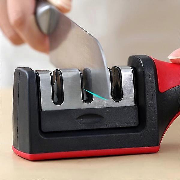 Multi-functional Knife Sharpener Handheld Grindstone 3 Stages Type Quick Sharpening Tool With ...