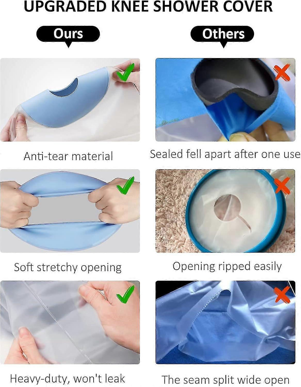 Waterproof Knee Cover For Shower - Reusable, Watertight Protection For ...