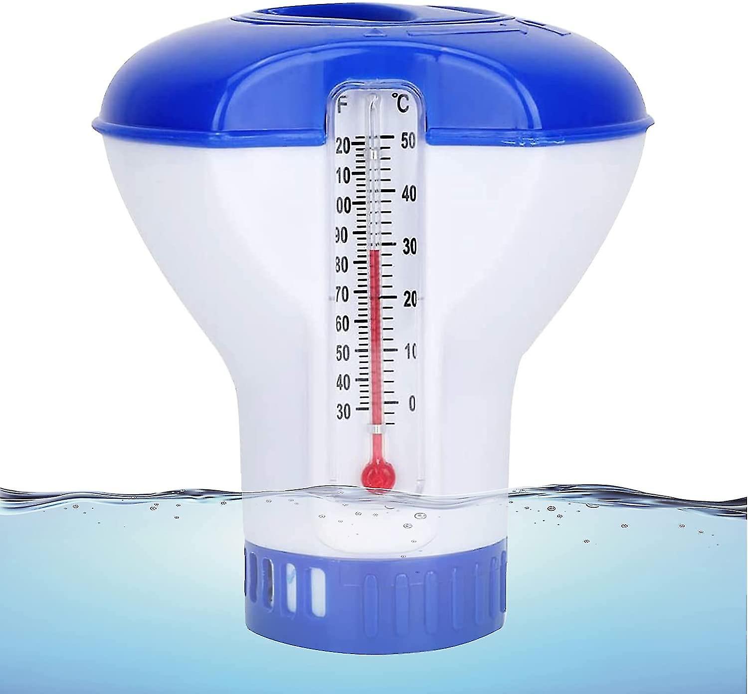 Pool Chlorine Diffuser With Thermometer, Floating Chlorine Pool Diffus ...
