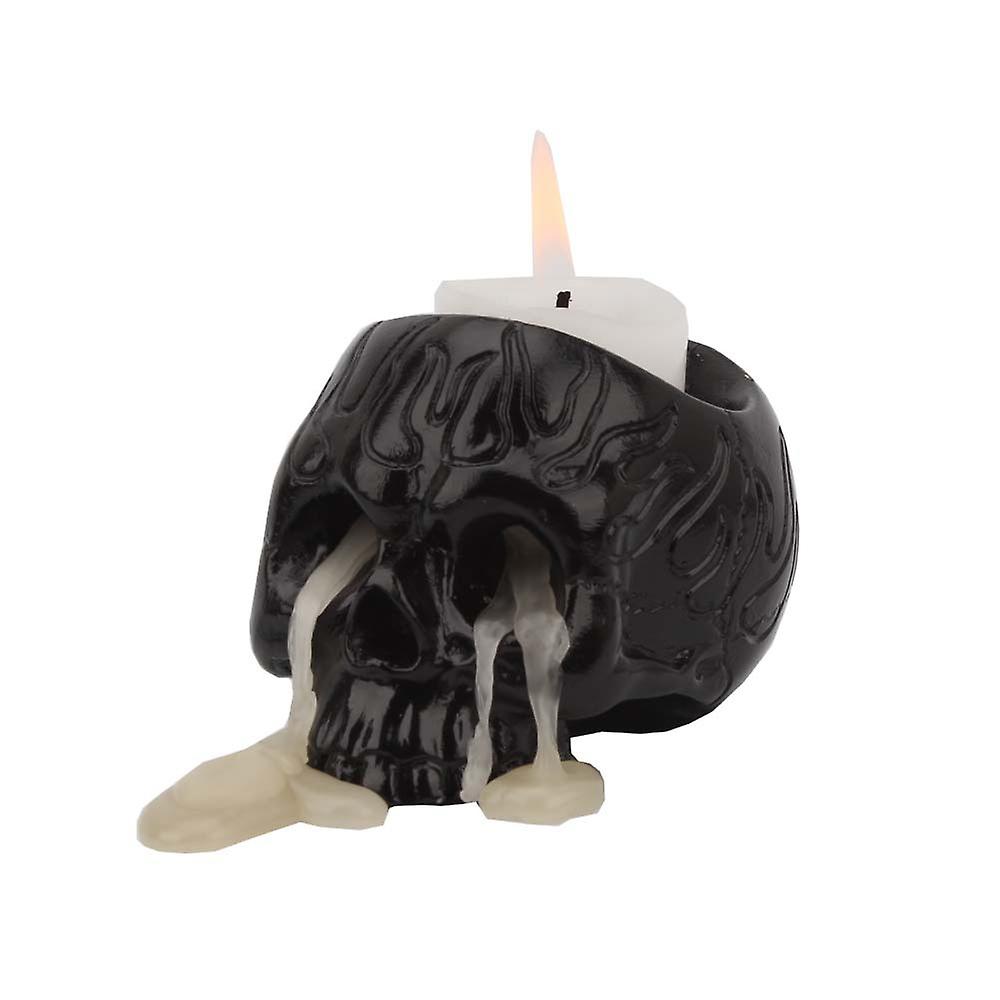 Halloween Skull Candlestick Resin Skull Candle Holder Skull Lantern ...