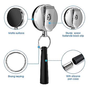 4 Pack Heavy Duty Retractable Pull Pen Pencil Holder For Markers And ...