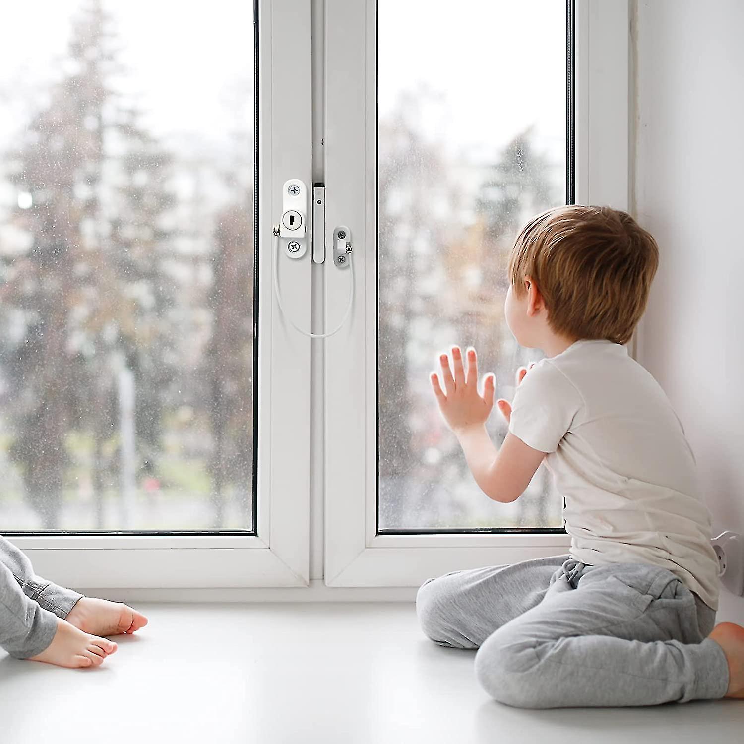 Window Code Lock Child Safety Cabinet Latch Stick Cable Window Locks ...