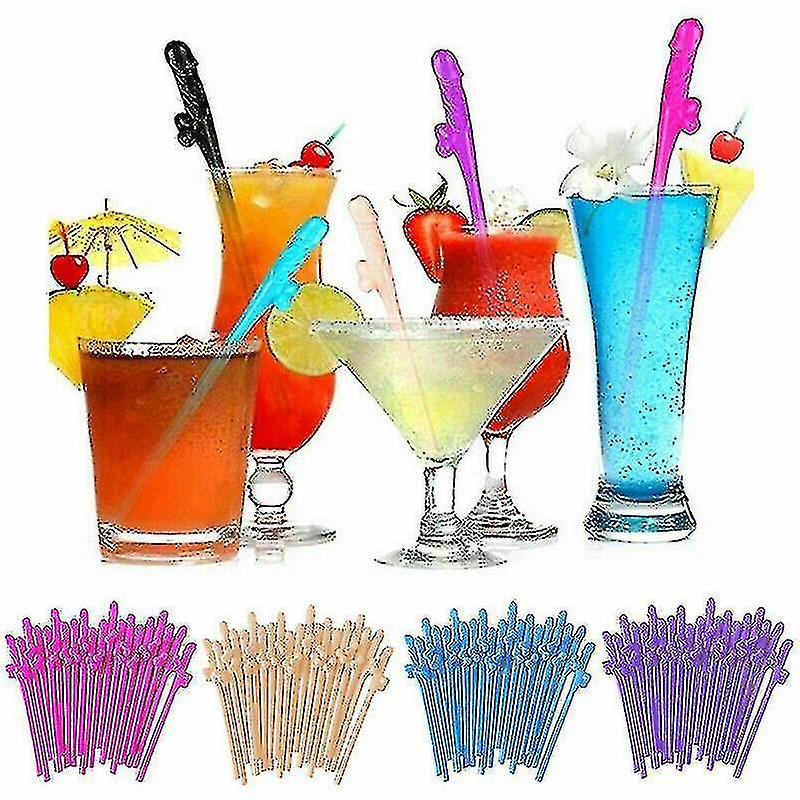 20pcs Hen Party Willy Straw Hen Night Out Novelty Sucking Straw ...
