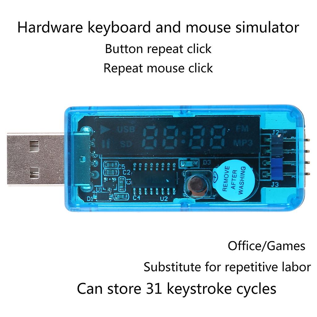To USB- Simulated Keyboard and Mouse Plug and for Play Converter Module ...