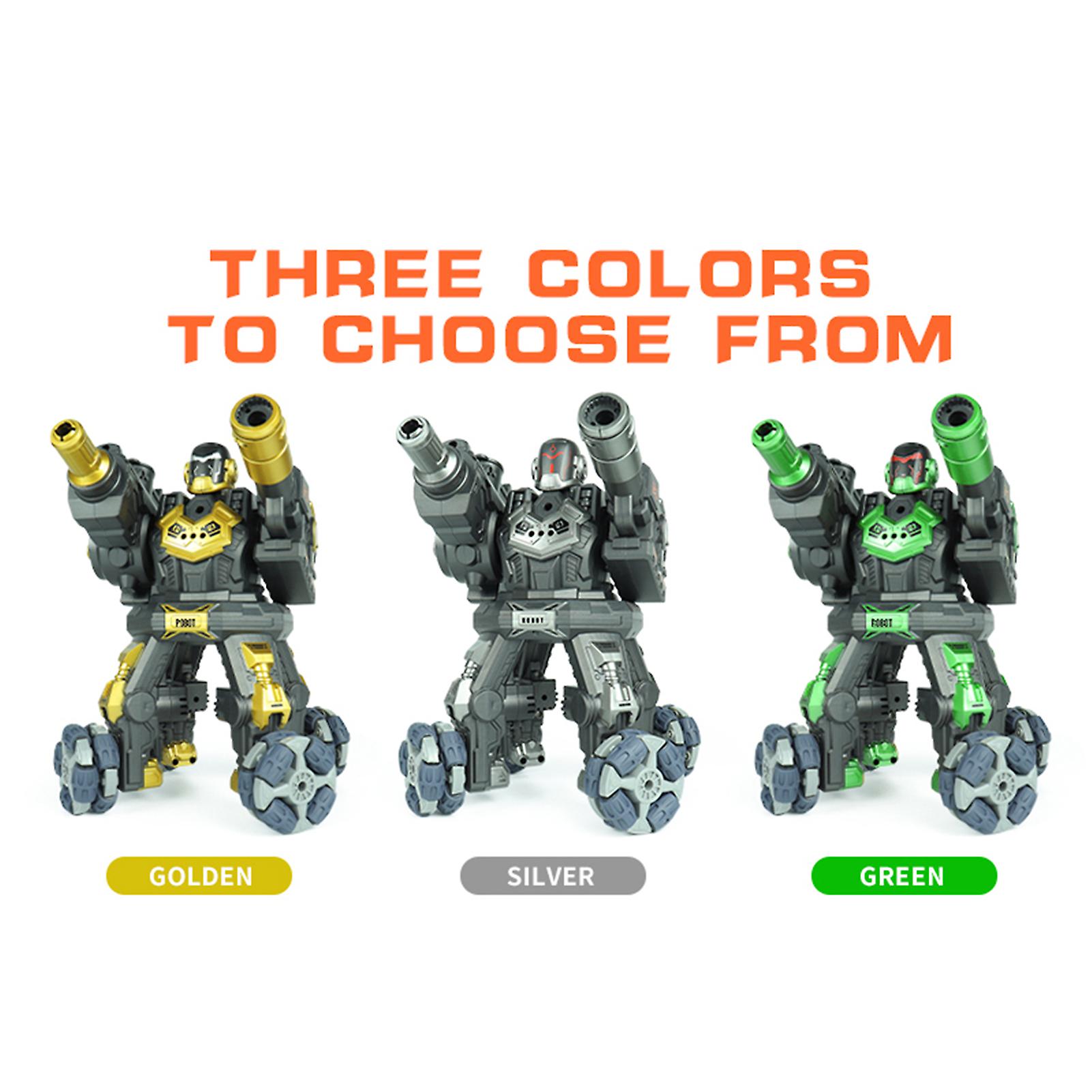 Robot Toy 2.4g Remote Control Robot 4 Wheel Drive Water Bomb Spray ...