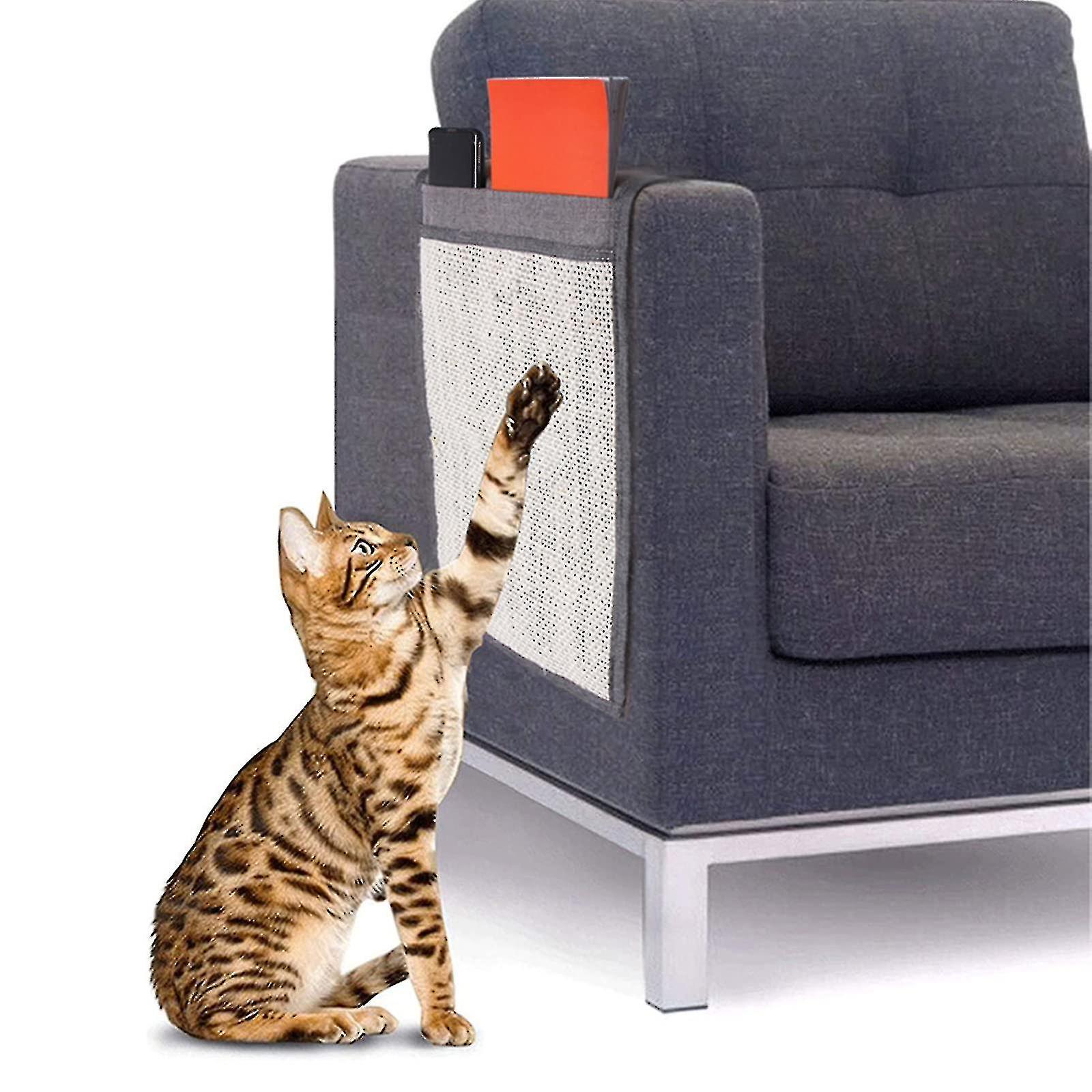 Cat Scratching Mat, Couch Cat Scratching Mat With 2 Compartments Cat ...