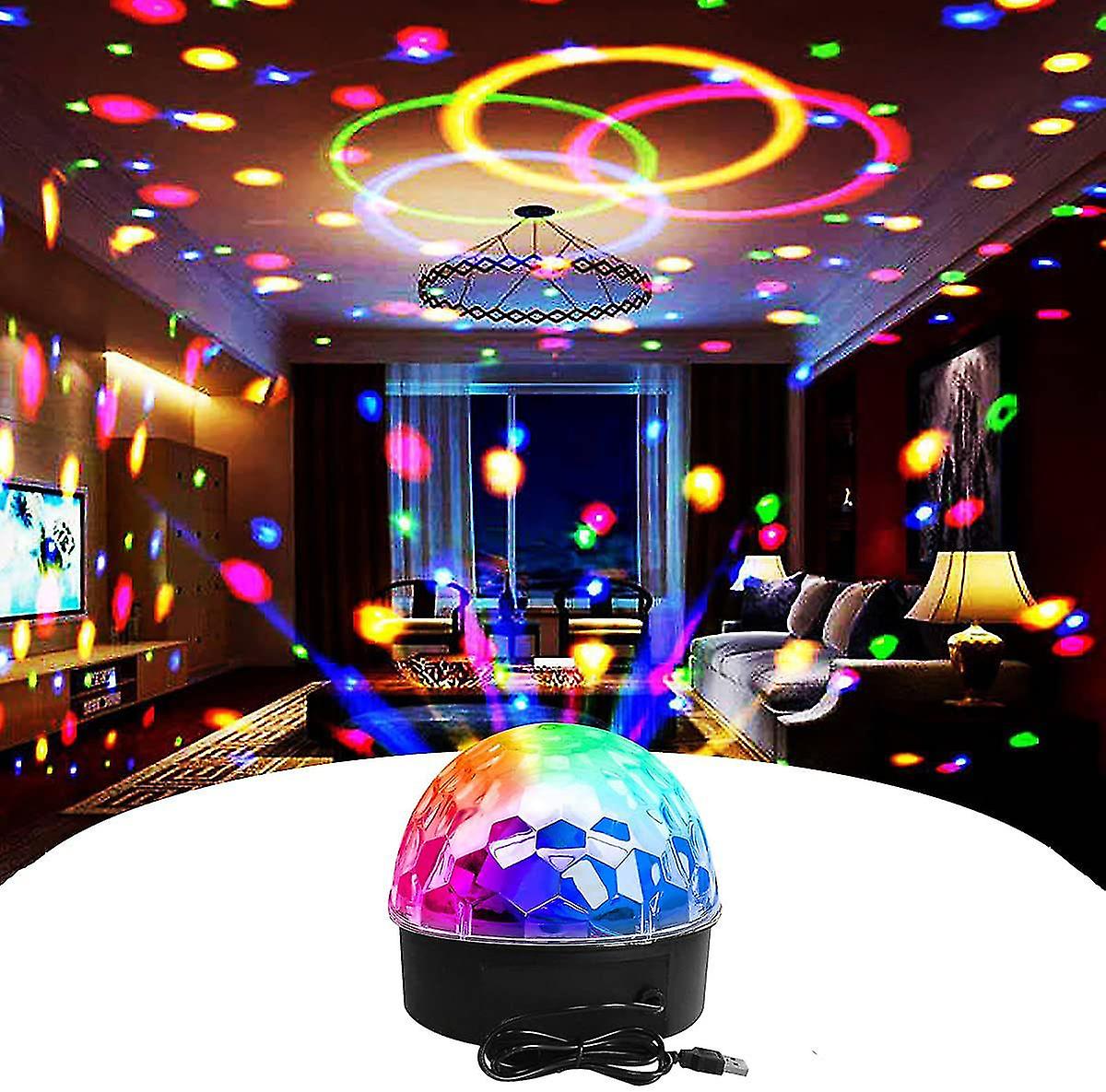 Party Light With Wireless Remote, Sound Activated Disco Ball Rgb ...