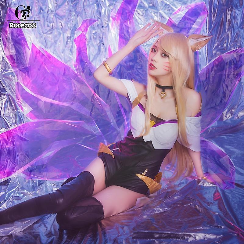 Lol Kda Cosplay Costume K/da Ahri Cosplay Costume Game Ahri Outfit Lol Kda Group Women Costume ...