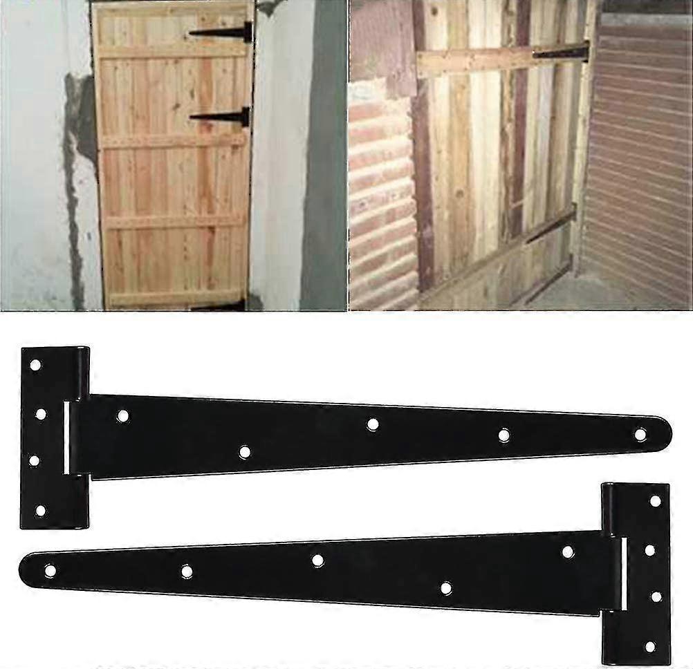 2 Pieces T-hinges 12 Inch Door Hinges, Heavy Duty T-hinge Barn Door ...