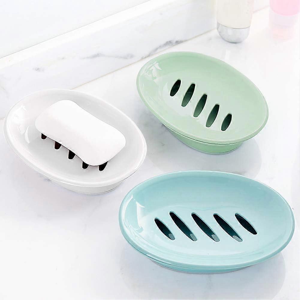 2-Pack Soap Dish with Drain Soap Holder Easy Cleaning Soap Saver Dry ...