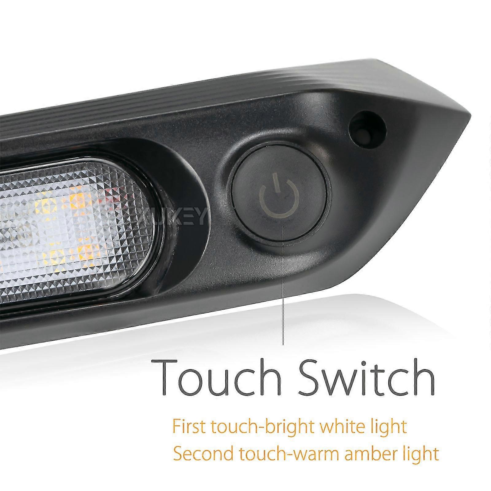 Dual Color 285mm 12V-24V Porch Awning Light Amber White Waterproof With ...