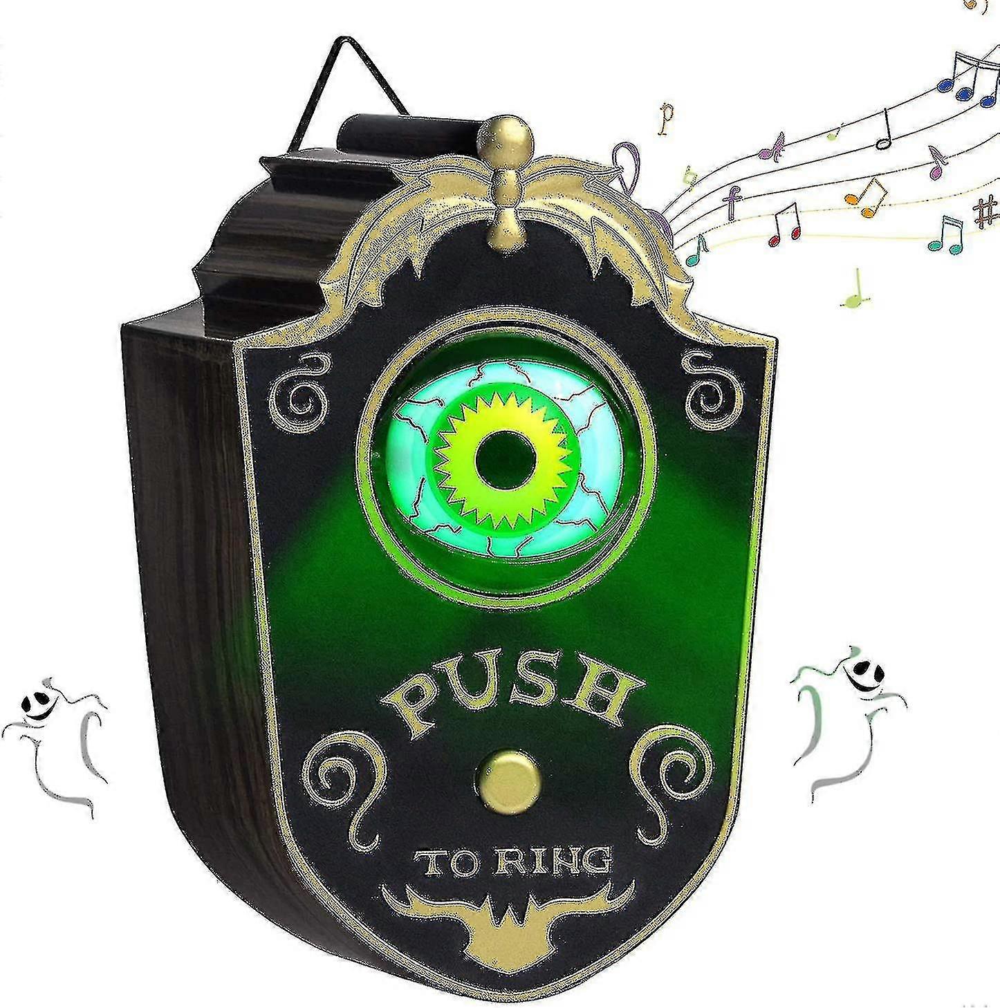 Doorbell, One-eyed Light Up Eyeball Door Bell With Spooky Sounds ...