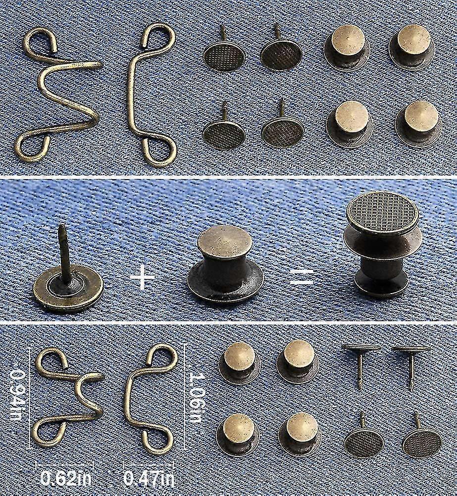 20 Pieces Adjustable Waist Buckle Extender Set Jeans Extender Waist ...