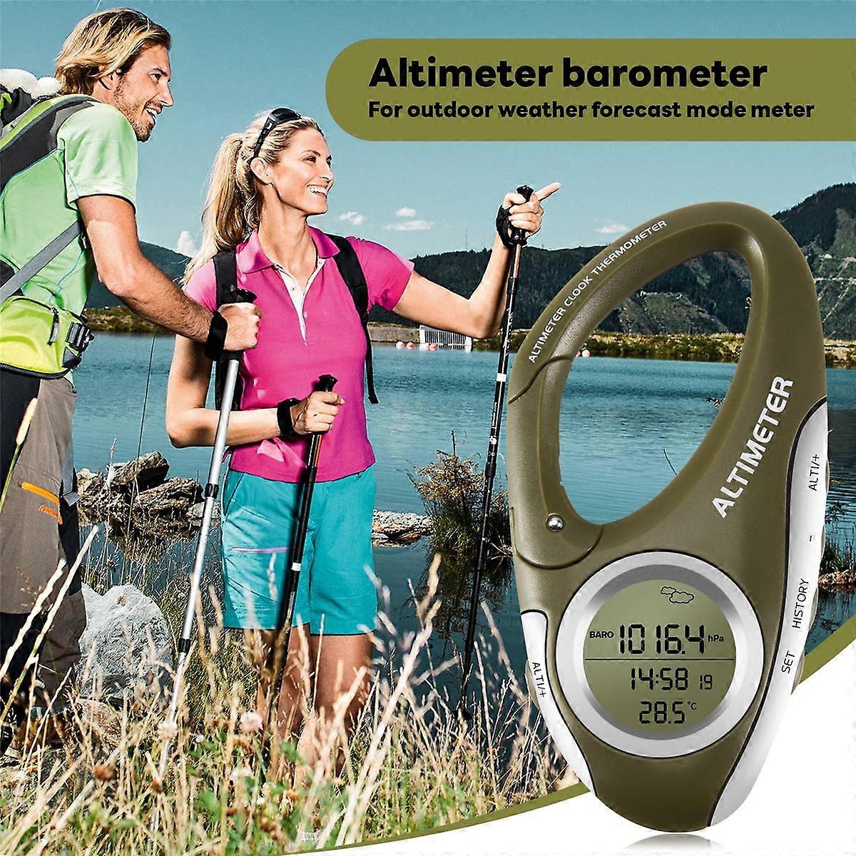Electronic Altimeter Carabiner Altimeter Handheld Thermometer Outdoor ...