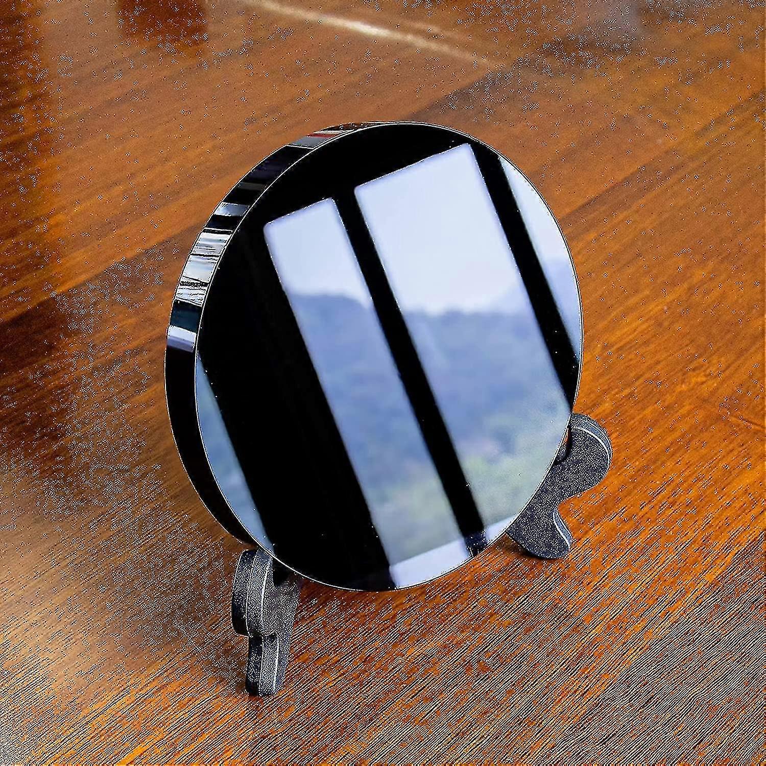 Black Obsidian Scrying Mirror, Natural Black Obsidian Scrying Mirror ...