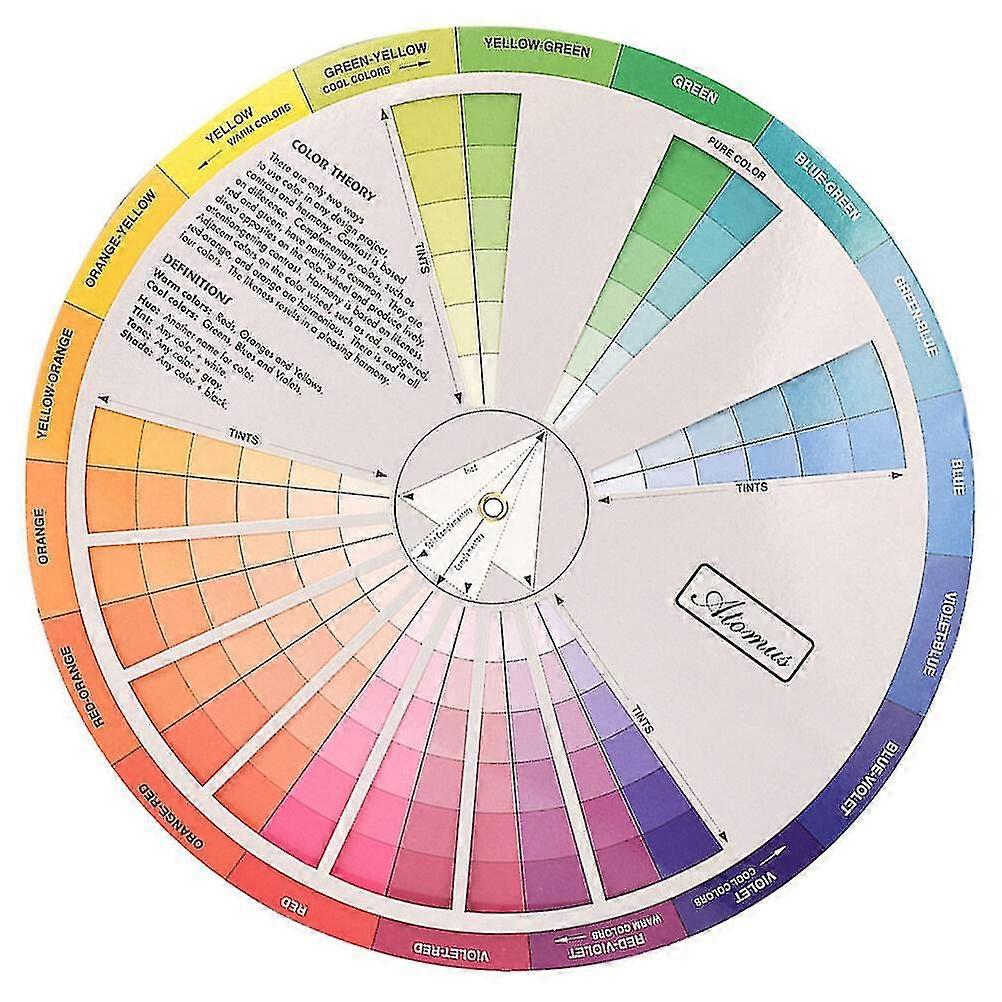 Creative Color Wheel Color Learning Rotation Wheel Color Board Chart ...