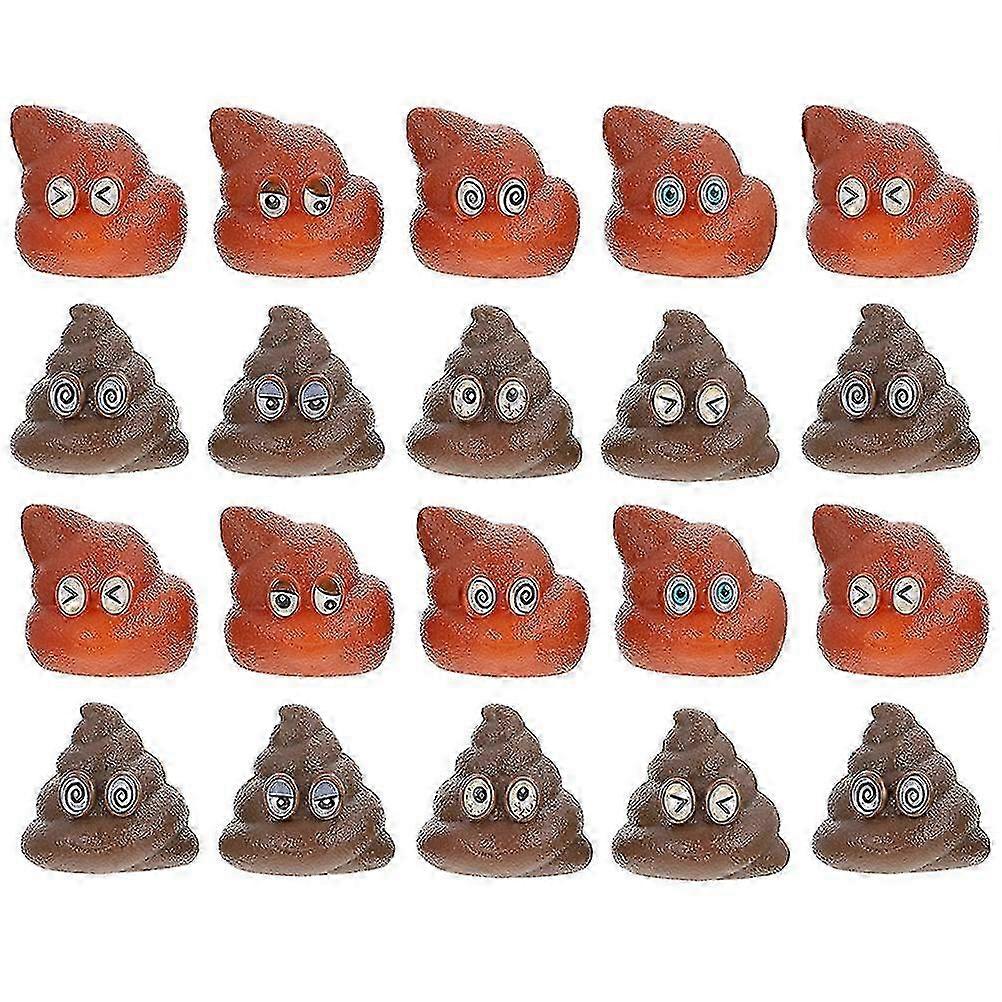 20 Pcs Educational Toys Kids Fake Dog Poo Novelty Toys Poop Tricky Toys ...