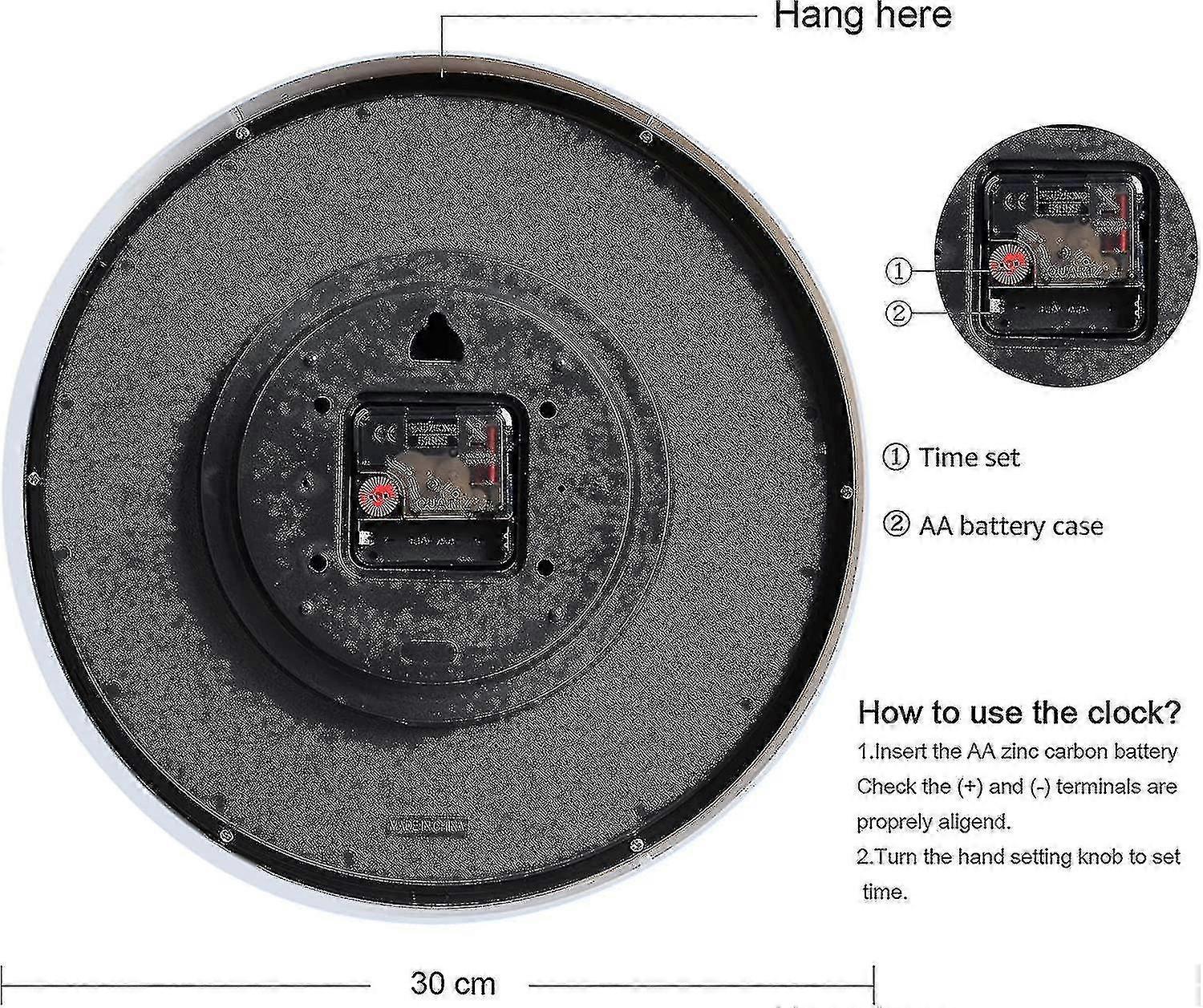 Mustard Yellow Wall Clock Silent Modern Wall Pendulum Large 3d Numbers ...