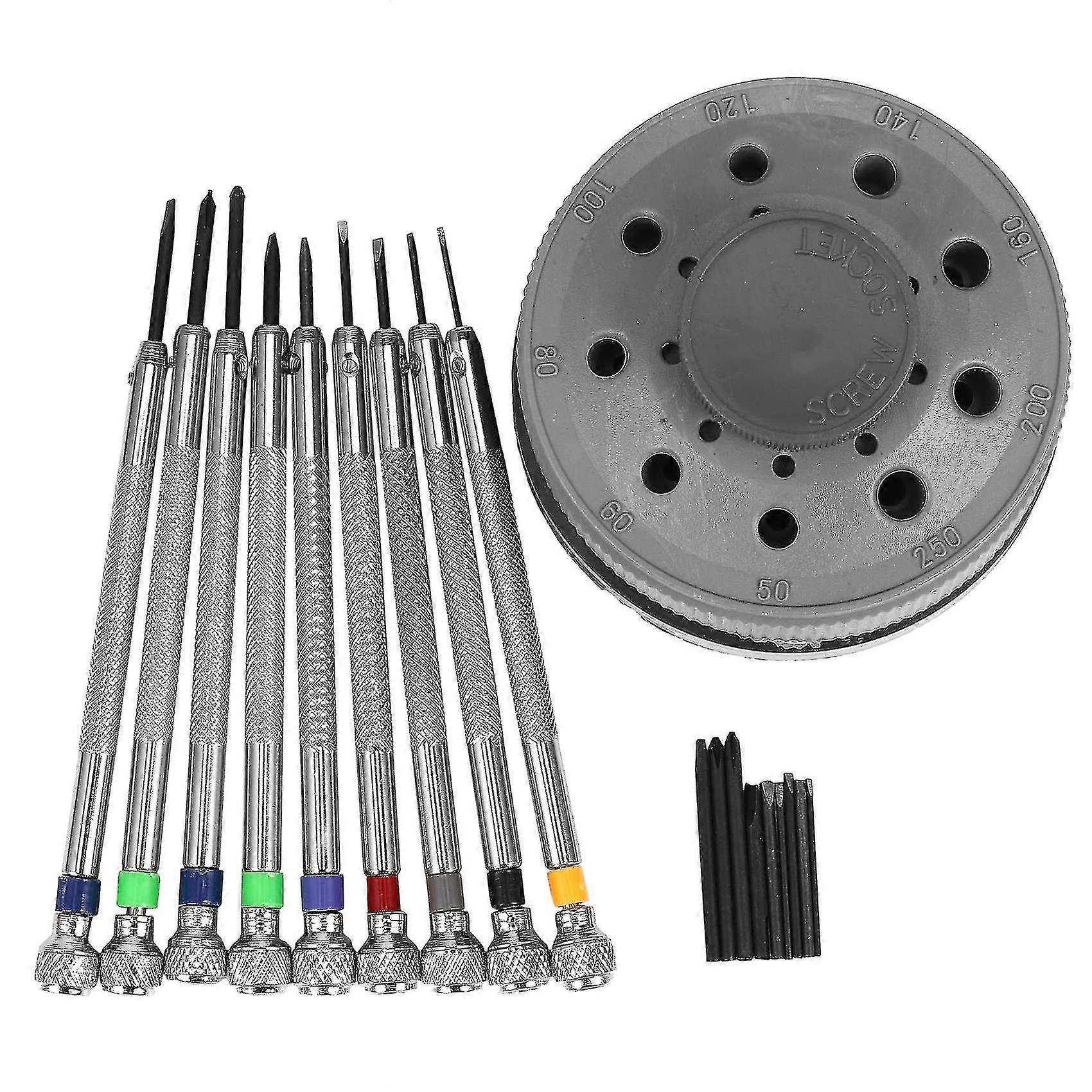 Set Of 9 Professional Watch Screwdrivers On Stand | Fruugo UK