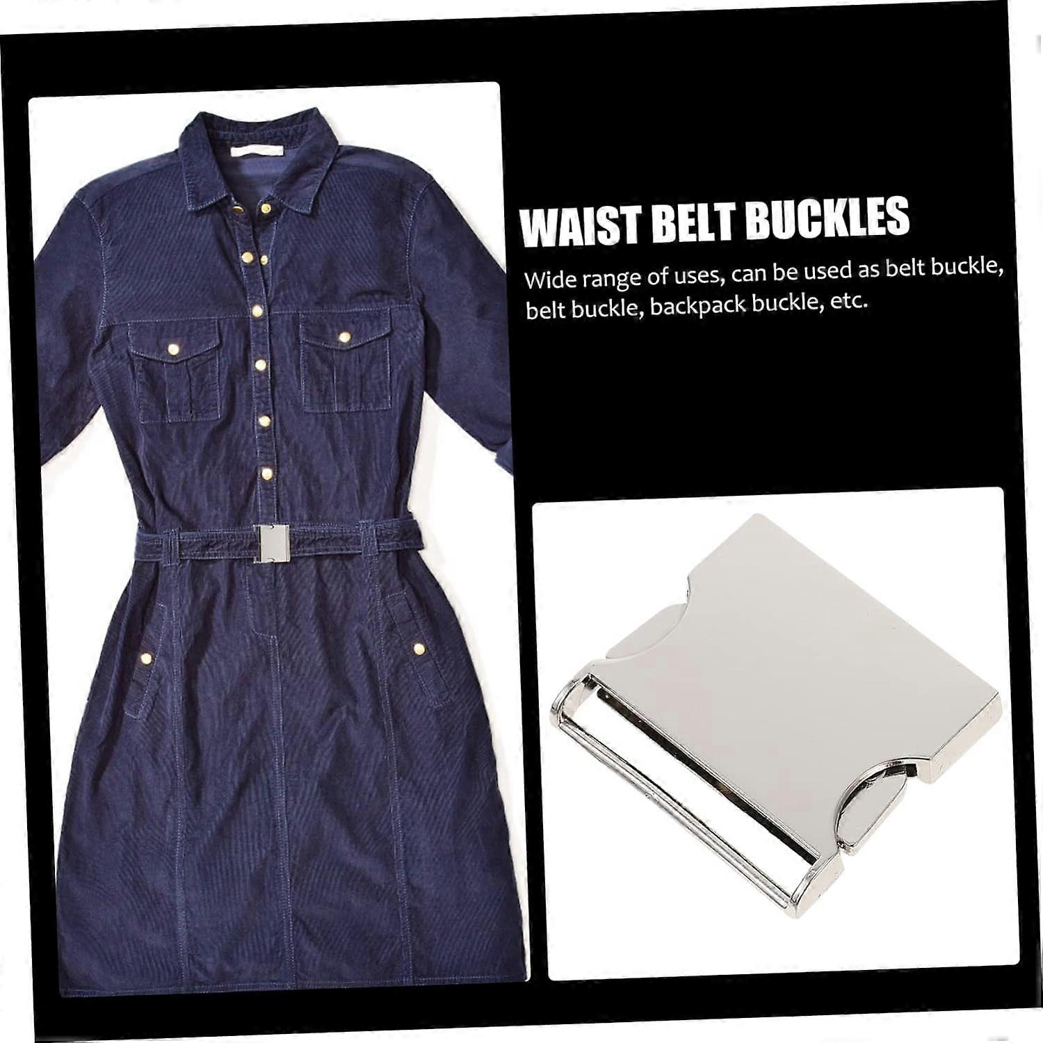 2Pcs Metal Buckle DIY Clothing Buckles Overcoat Belt Buckles Garment ...