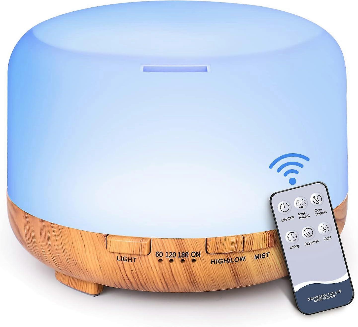 Essential Oil Diffuser, 500ml Humidifier, Diffusers for Home, Aromatherapy Diffuser with Remote ...