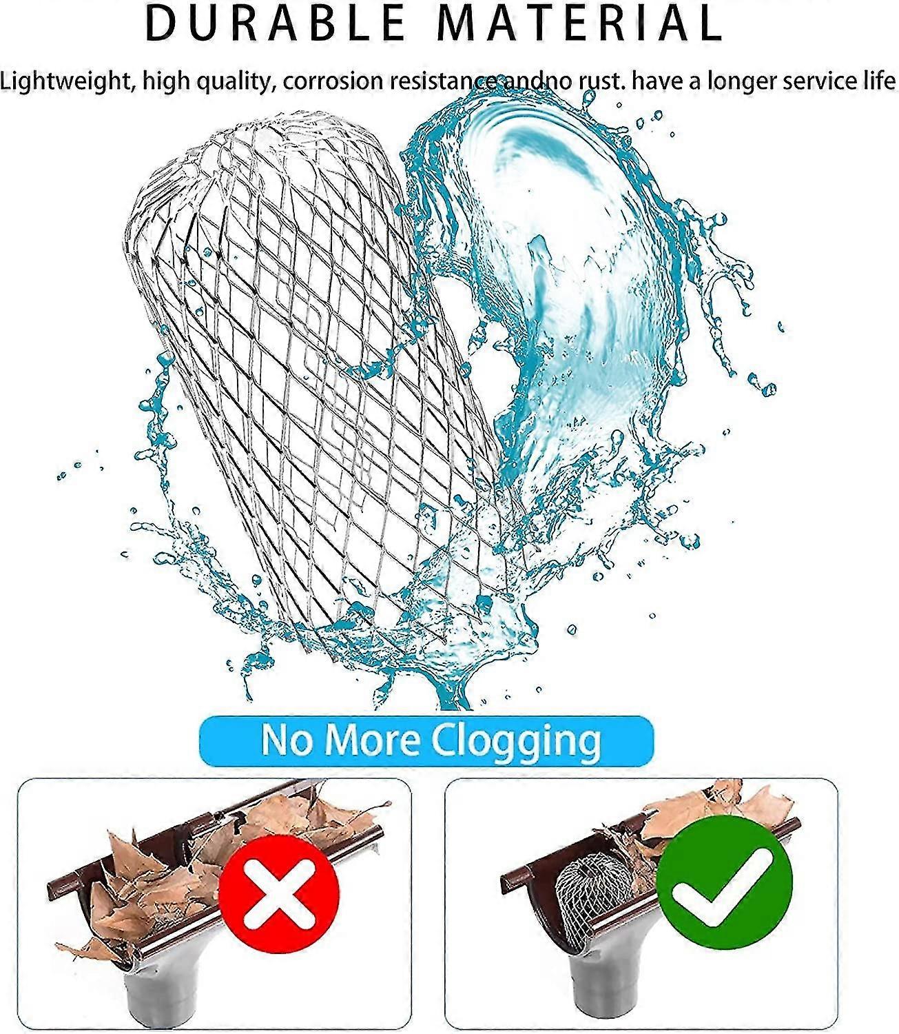 4 Pack Aluminum Gutter Guards Expandable Filter Strainer Metal Gutter ...