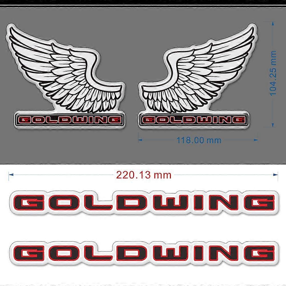 Otwoo 3d Stickers Gold Wing For Honda Goldwing Gl1800 1100 1200 1500 ...