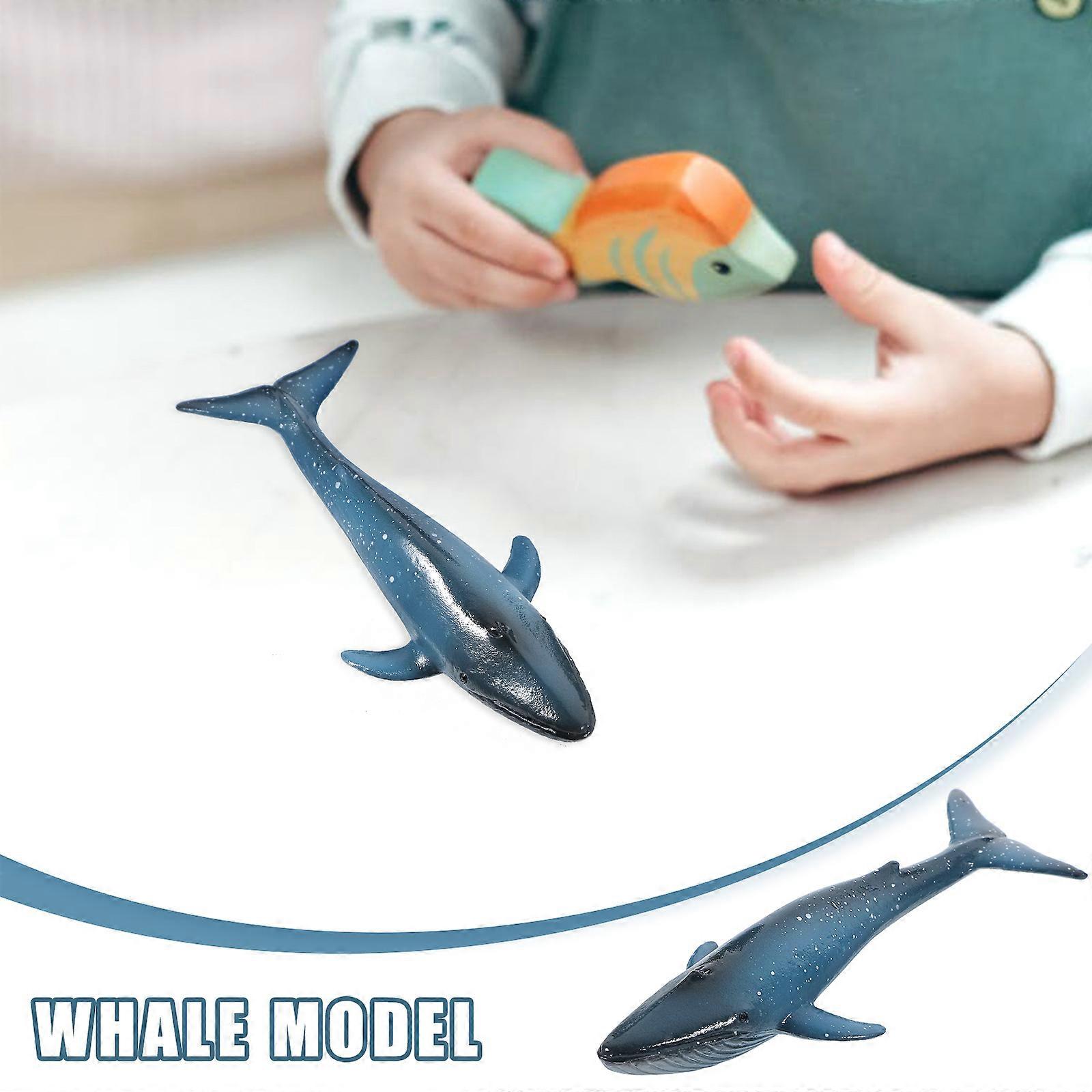 Small Simulation Whale Model Realistic Artificial Whale Lifelike Animal ...