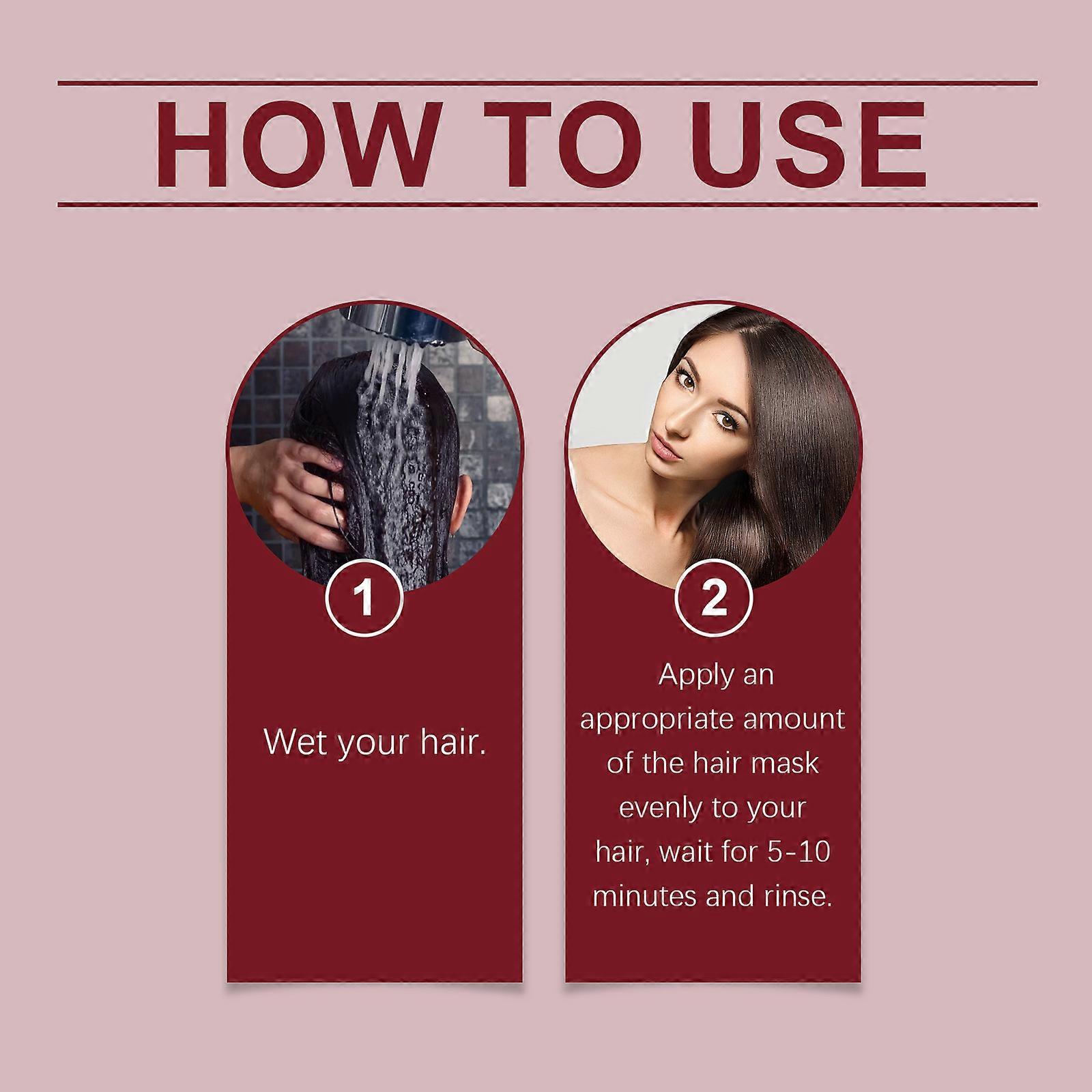 Purple Hair Mask, 100g Maca Deep Repair Collagen Hair Mask for Dry and ...