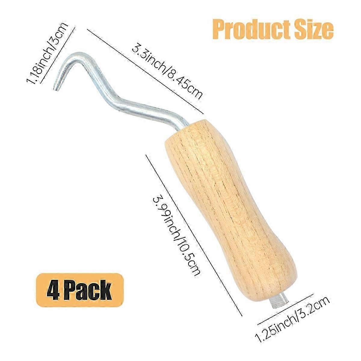 Rebar Twister with Wooden Handle Concrete Iron Wire Tie Twister Tool ...