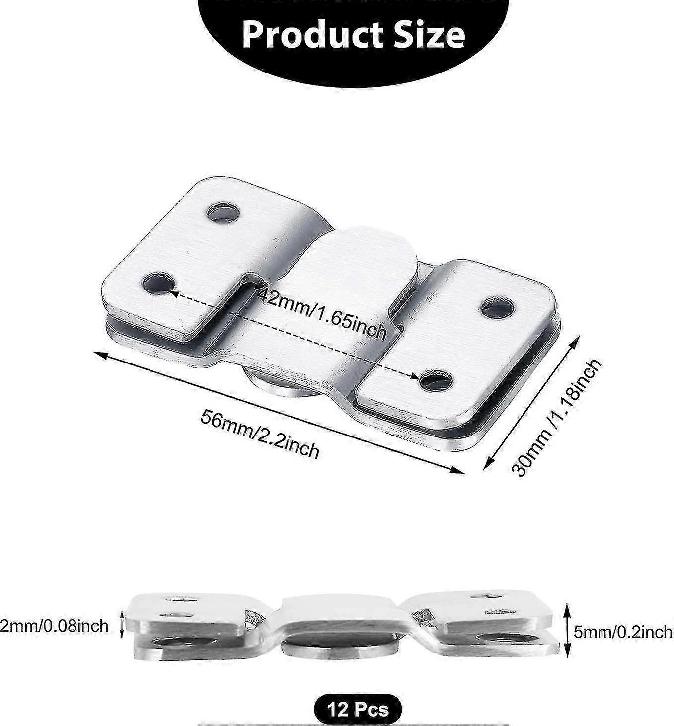 Flush Mount Brackets, Headboard Wall Fixing Brackets Wall Mount ...