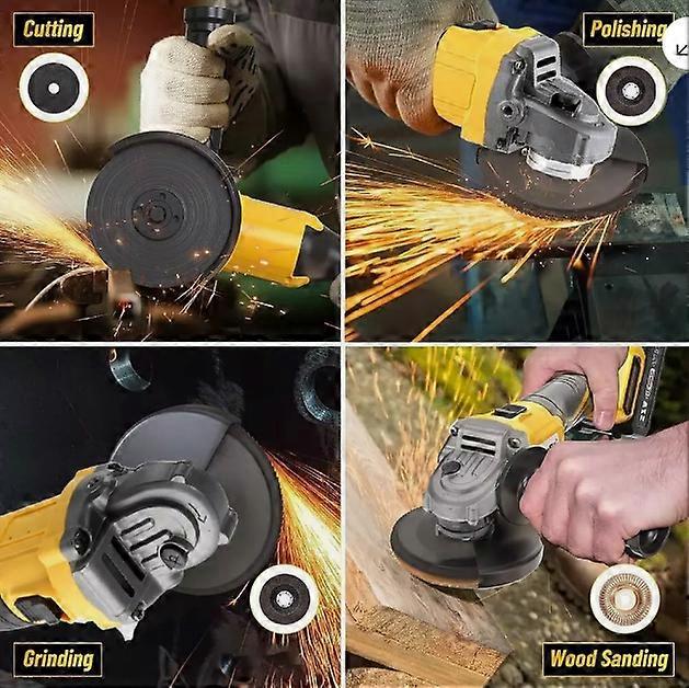 Cordless Angle Grinder Brushless Motors Metal Grinder New For Dewalt ...