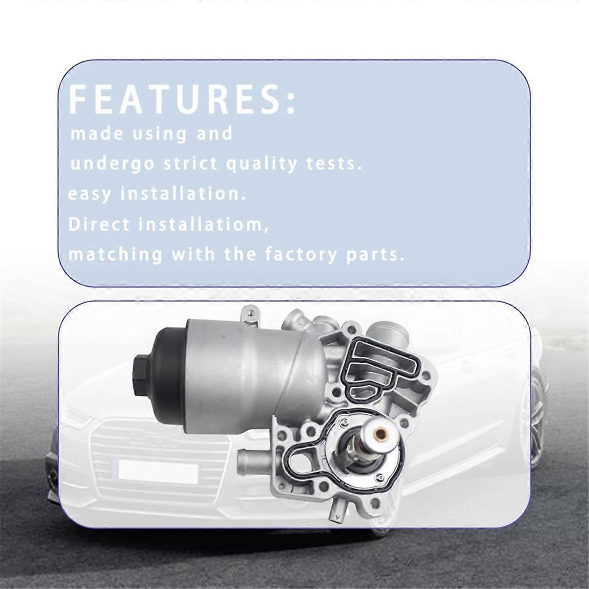 Engine Oil Filter Base Assembly Aluminum Modified Oil Filter Housing ...