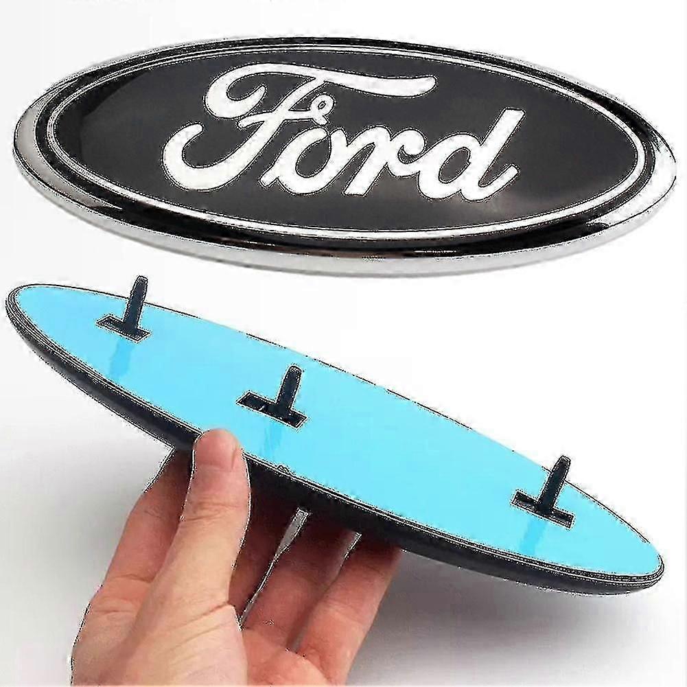 Metal Emblem For Ford F150 F250 Aluminum Oval Decal Front Grille ...