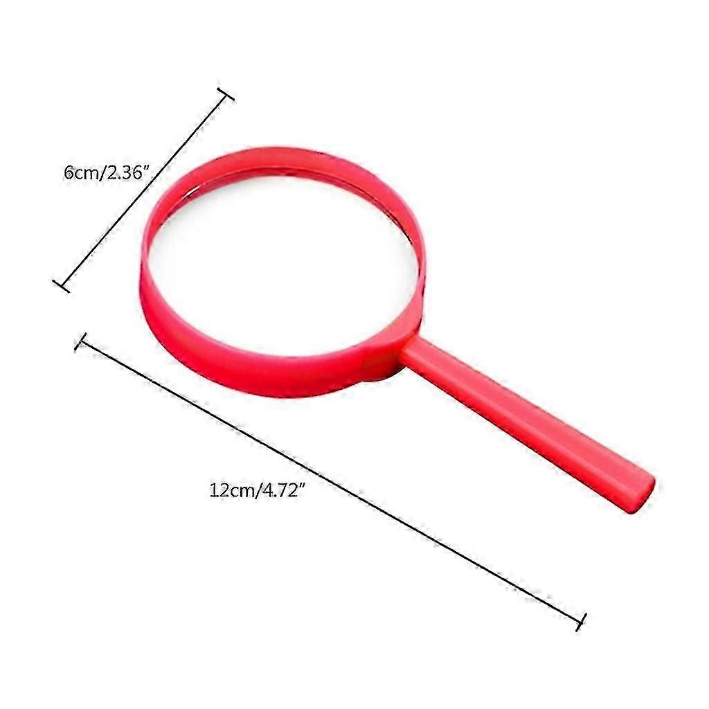 60mm 3x Handheld Shatterproof Magnifying Glass with Non-Slip Handle for ...